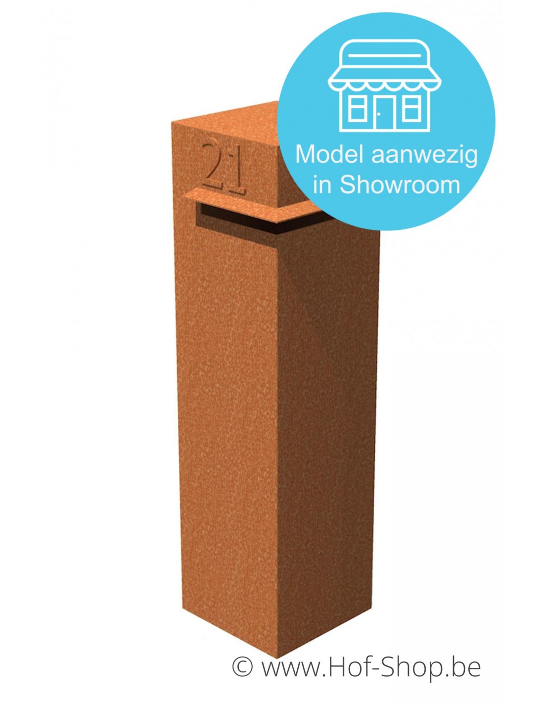 Genua - VASP brievenbus cortenstaal