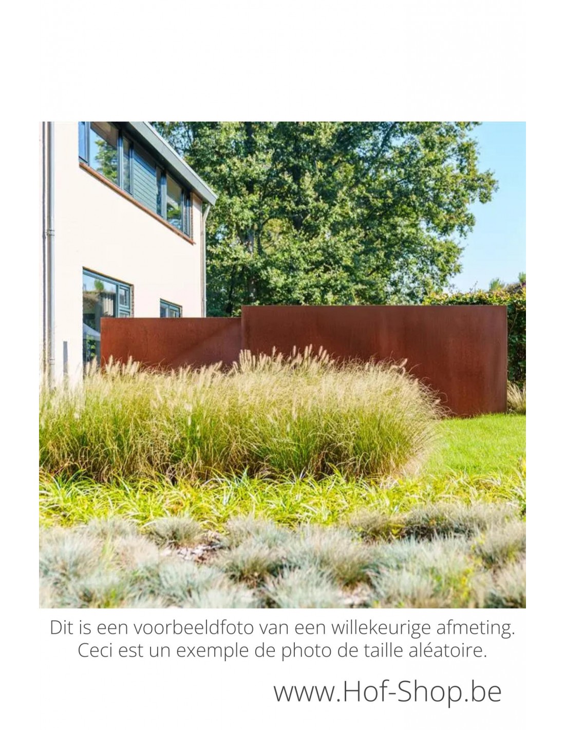 Mur 400 x 15 x 60 cm - Mur Adezz en acier corten