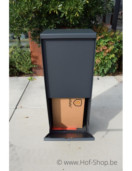 Dropbox Small RAL 7016 Back Door - eSafe boîte à colis aluminium